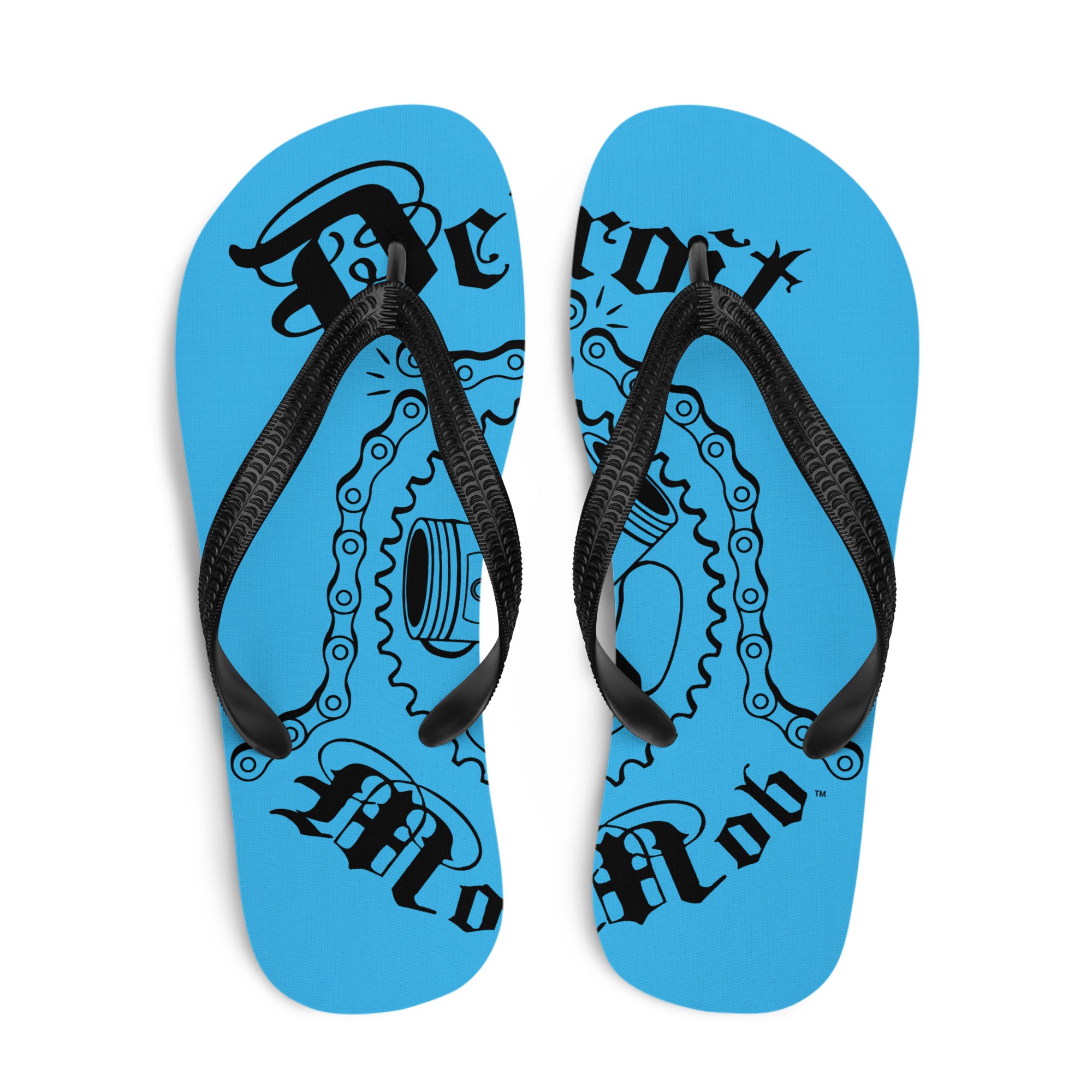 Flip-Flops Blue – Detroit Moto Mob